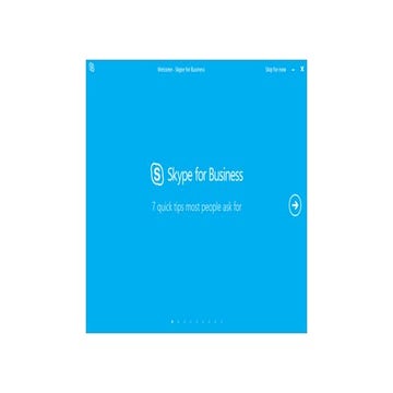 Skype for business first run | PDF | Business | Business and Finance