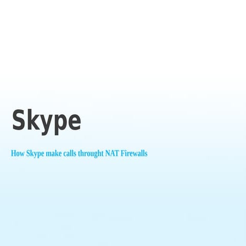Skype | PDF | Computer Networking | Computing