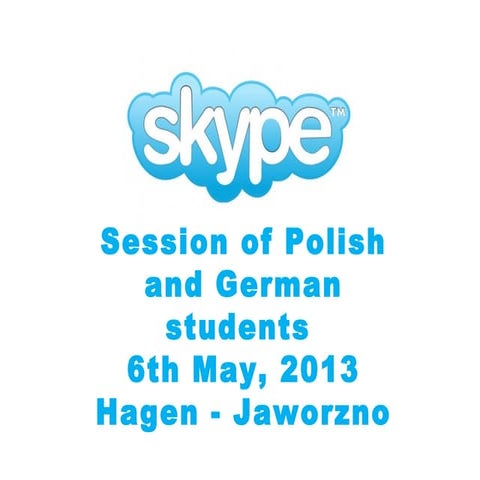 Skype session | PPT