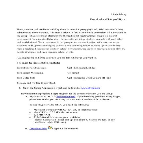 Skype Tutorial | PDF