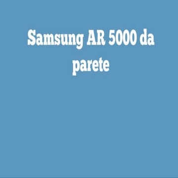Samsung ar 5000 da parete | PPT