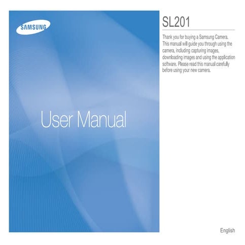 Samsung Camera SL201 User Manual | PDF