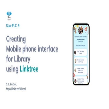 Creating Mobile Phone interface for Library using Linktree | PDF ...
