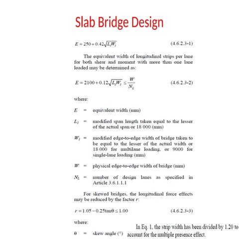 Structural analysis and Design of Slab bridge .pptx