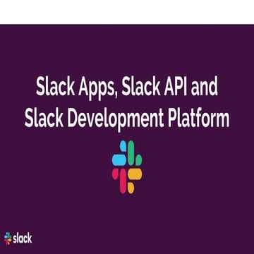 Slack apps | PPT