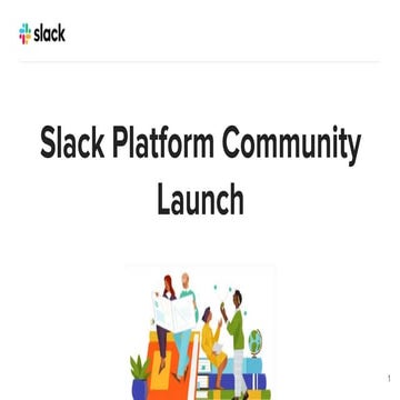 Slack Platform Community - Porto kickoff | PDF