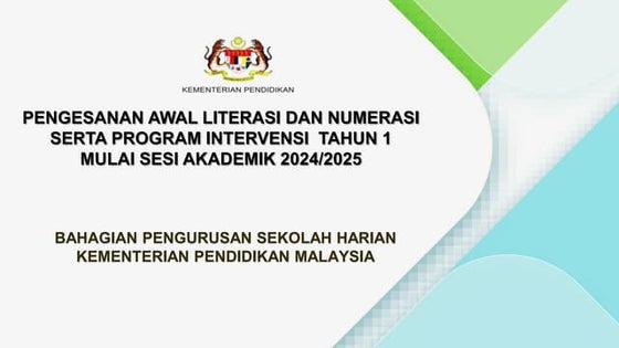 PENGENALAN STANDARD KUALITI PRASEKOLAH KEBANGSAAN | PPT