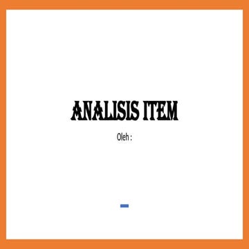 SLAID ANALISIS ITEM (Pembinaan Soalan).pptx