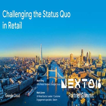 Challenging the status quo in retail | PPT