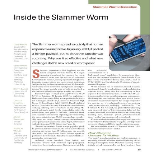 Slammer | PDF