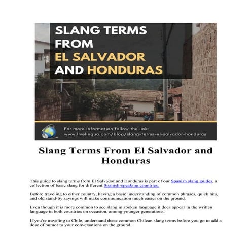 Ecuadorian Slang Terms | PDF