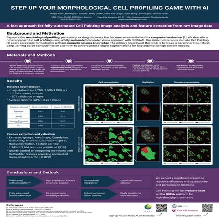 Poster - STEP UP YOUR MORPHOLOGICAL CELL PROFILING GAME WITH AI | PDF