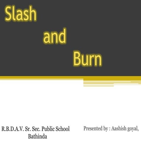 Slash and burn | PPTX