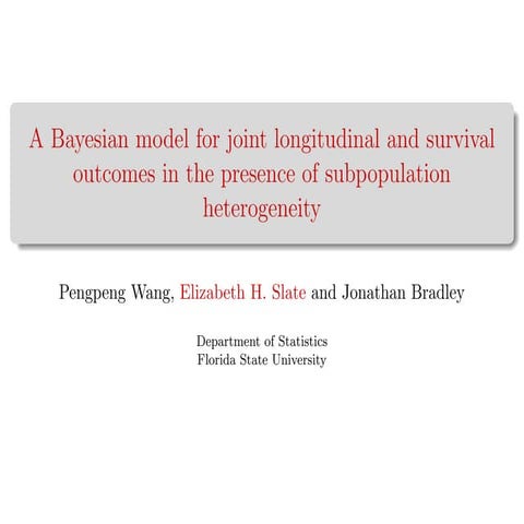 Pmed Transition Workshop A Bayesian Model For Joint Longitudinal And