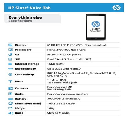 Slate tab 6 | PDF | Tablets and E-readers | Consumer Electronics