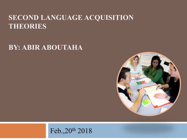 Theories of Language Acquisition | PPTX