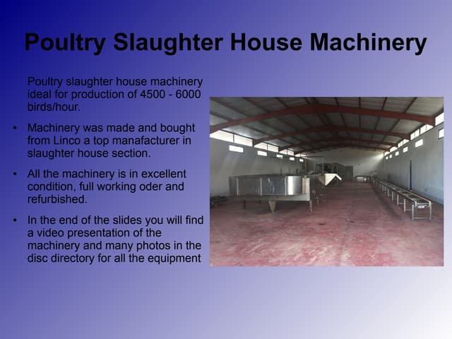 Infrastructure req of modern slaughterhouse