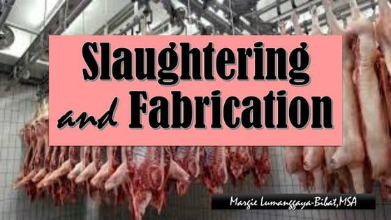 SLAUGHTERING PRACTICES OF SWINE | PPT