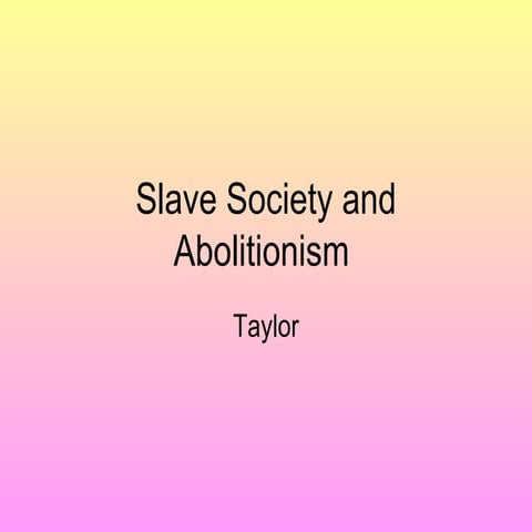 The Abolitionists | PPTX