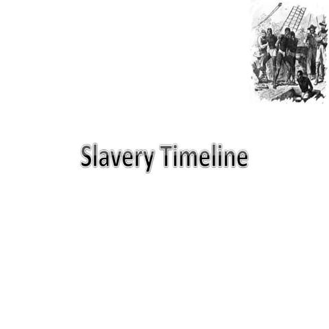 Slavery timeline | PPTX