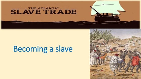Atlantic Slave Trade - the Triangular Trade | PPT