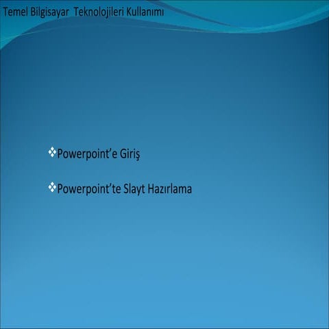 Slayt hazırlama | PPT