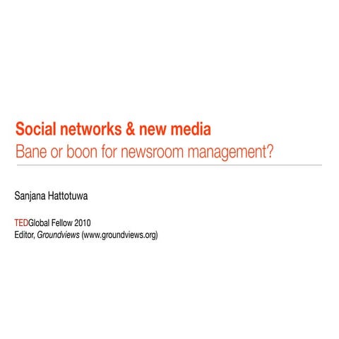 Newsroom management and new media | PDF