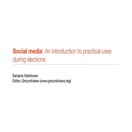Emerging Digital Democracy? Social Media & Sri Lanka's Presidential ...