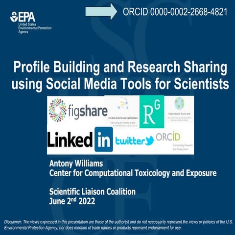 Profile Building and Research Sharing using Social Media Tools for ...
