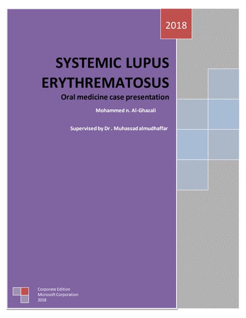 Systemic lupus erythematosus (SLE) | PPTX