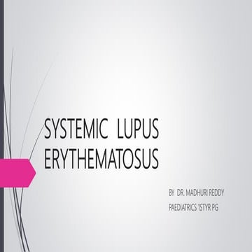 Systemic lupus erythematosis | PPTX