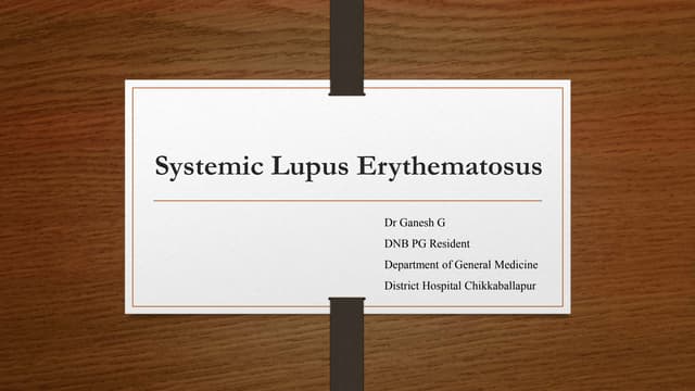 Systemic lupus erythematous SLE ppt.pptx