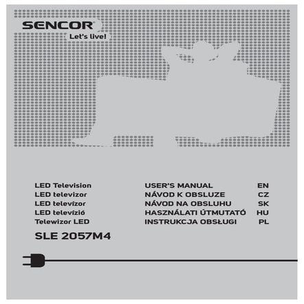 Sencor LED Tv Képernyő átló 50 cm (19,7") | PDF