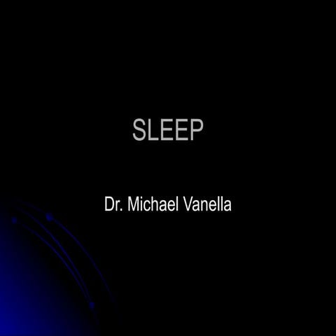 Importance of sleep | PPTX