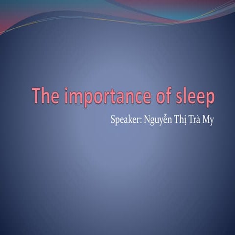 Sleep | PPT