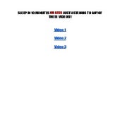 Sleep In Minutes😴 | PDF