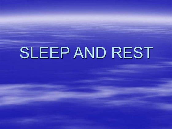 Nursing care for sleep and rest issue.pptx