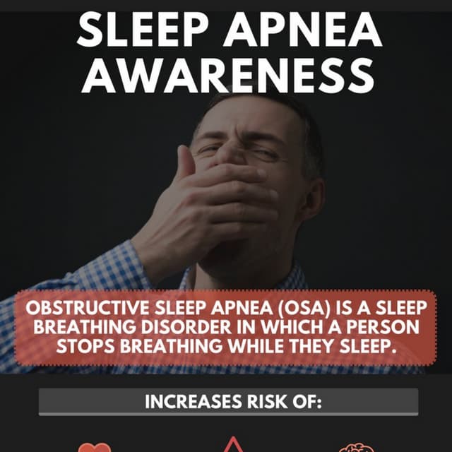 Sleep apnea awareness infographic