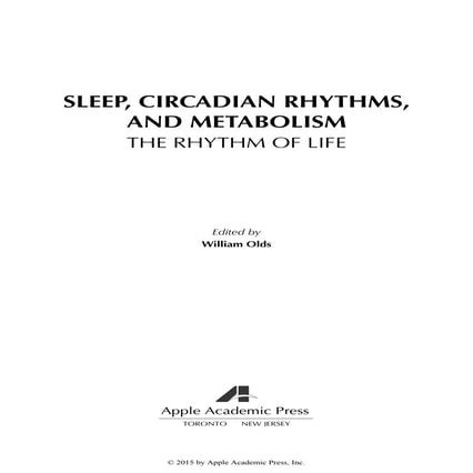 Sleep, Circadian Rhythms, and Metabolism_ The Rhythm of Life ( PDFDrive ...