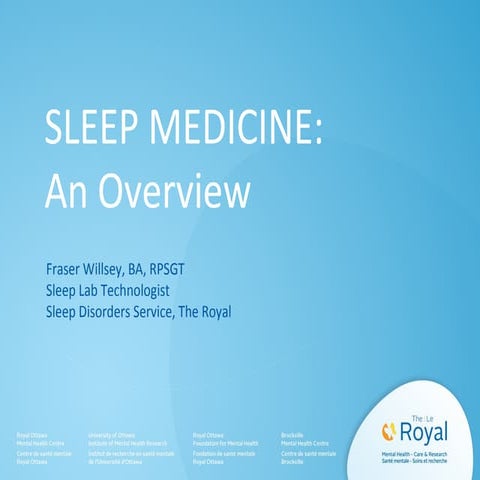 Sleep Medicine: An Overview | PPT