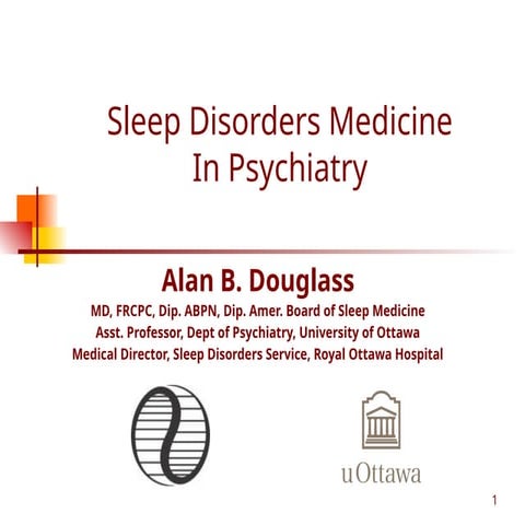 sleep disorders psychiatry healthcare important | PPTX