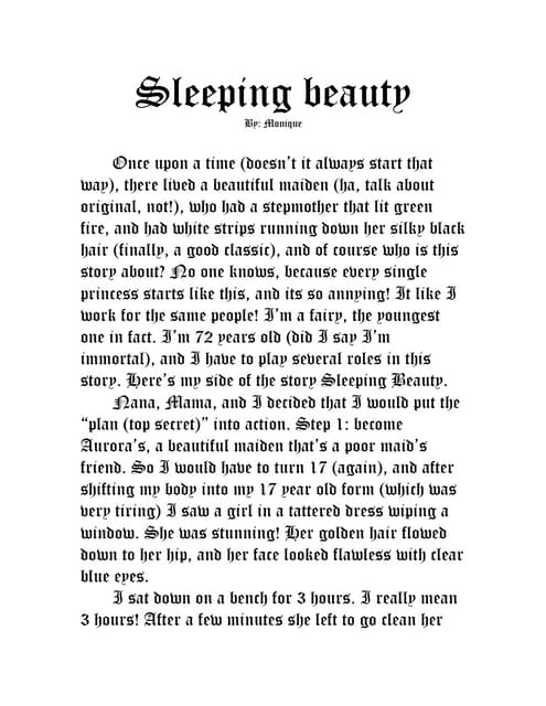 Sleeping beauty PDF