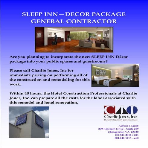 Sleep Inn Flyer No Logo | PDF