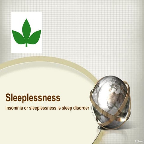 Sleeplessness | PPT