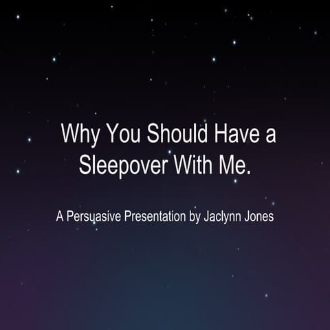 sleepover | PPT