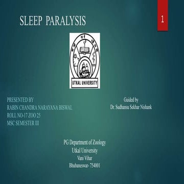 Sleep paralysis | PPTX