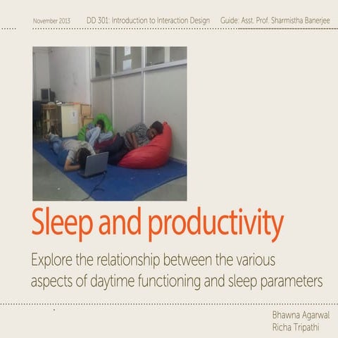 Sleeping habits and productivity of college students | PDF