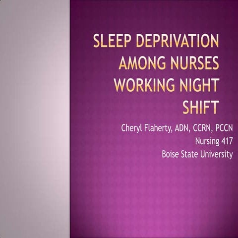 Sleep presentation | PPTX