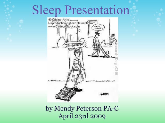 Importance of sleep | PPTX