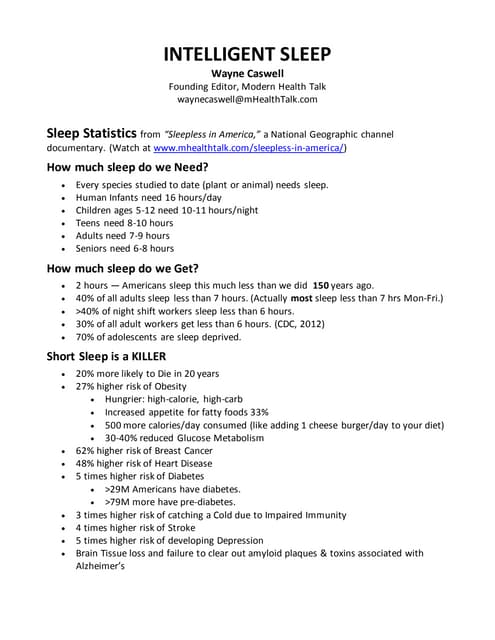 Importance of sleep | PPT